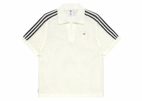 Adidas X Edison Chen Crochet Polo - White