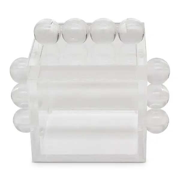 TIZO Lucite Bubble Design Box With Lid - Clear