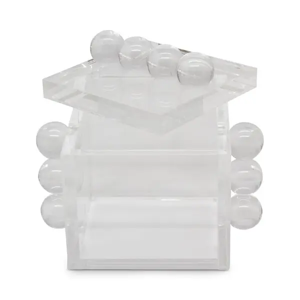 TIZO Lucite Bubble Design Box With Lid