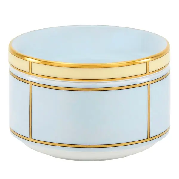 GINORI 1735 Colonna Diva Sugar Bowl With Cover - Celeste
