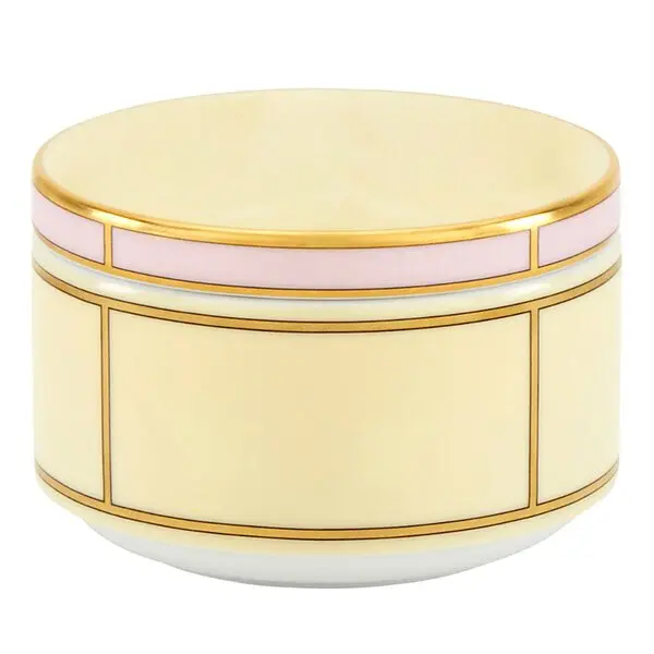 GINORI 1735 Colonna Diva Sugar Bowl With Cover - Giallo