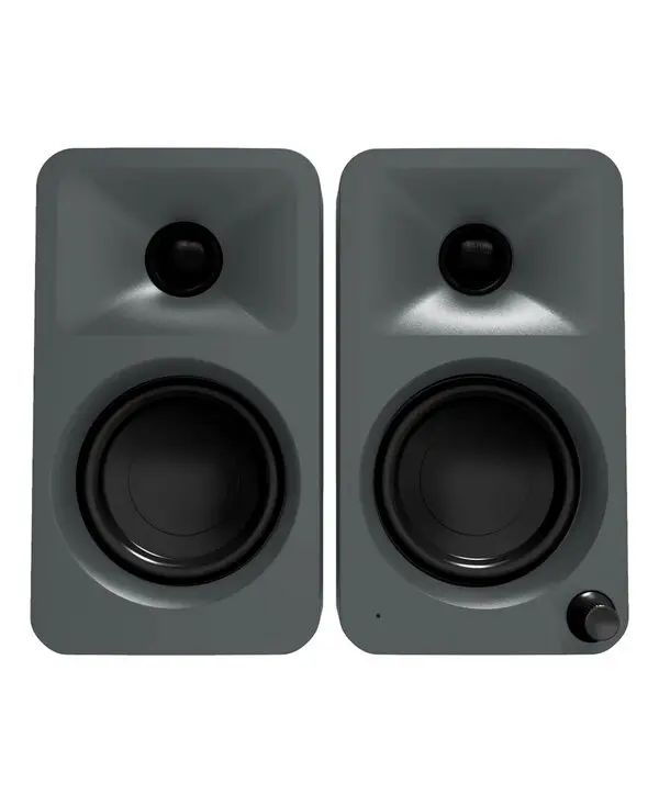 KANTO Ora Powered Reference Desktop Speakers With Bluetooth Pair - Gray