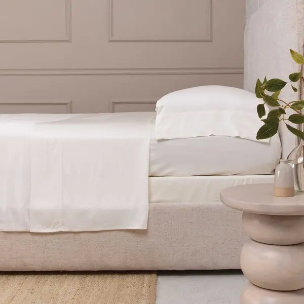 POM POM AT HOME Sateen Standard Pillowcase Set - Ivory