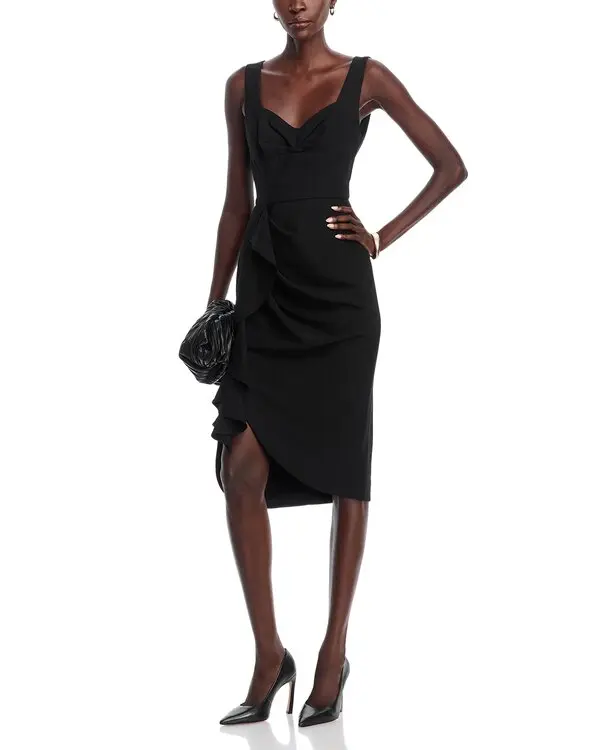 Black Halo Lucetta Cocktail Sheath Dress - Black | Editorialist