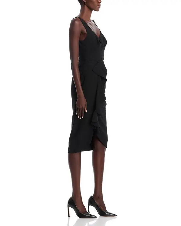 Black Halo Lucetta Cocktail Sheath Dress - Black | Editorialist