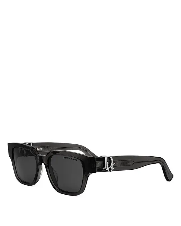 Dior Oblique S1i Square Sunglasses - Black/gray Solid