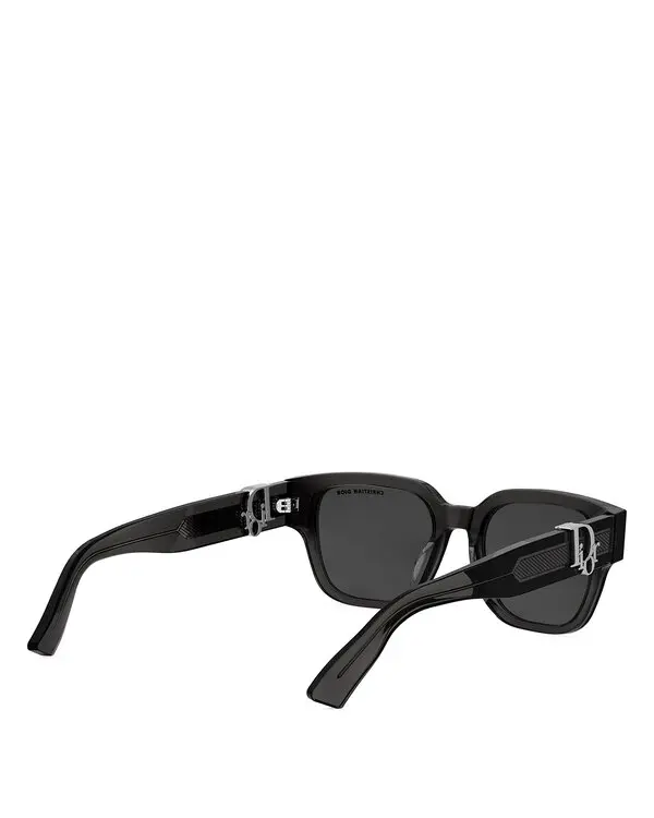 Dior Oblique S1i Square Sunglasses - Black/gray Solid