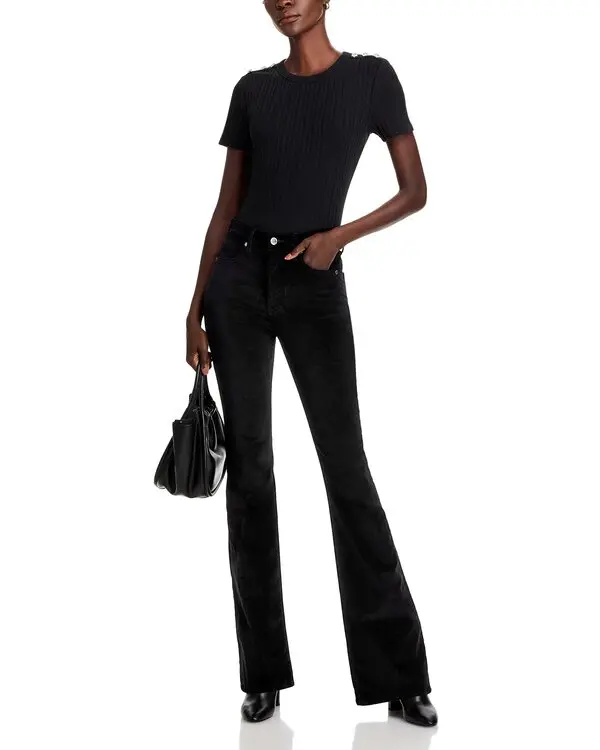 Veronica Beard Beverly High-rise Skinny Flare Jeans - Black