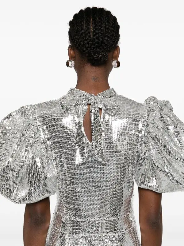 ROTATE BY BIRGER CHRISTENSEN Sequined Maxi Dress