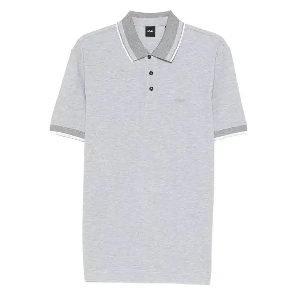 BOSS Cotton Polo Shirt - Grey