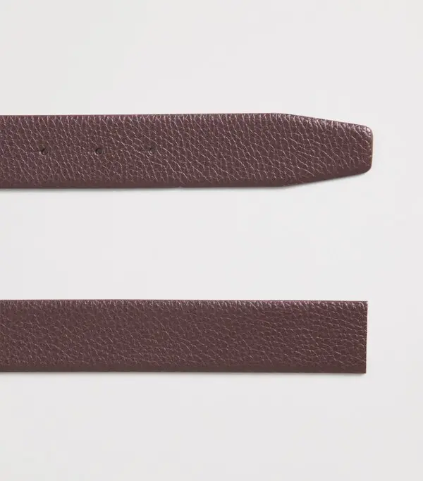 Giorgio Armani Leather Reversible Belt Strap - Red