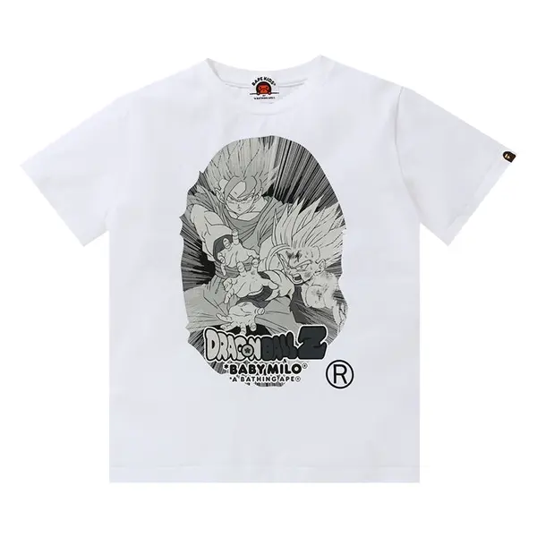 A BATHING APE X Dragon Ball Z Big Ape Head Tee - White