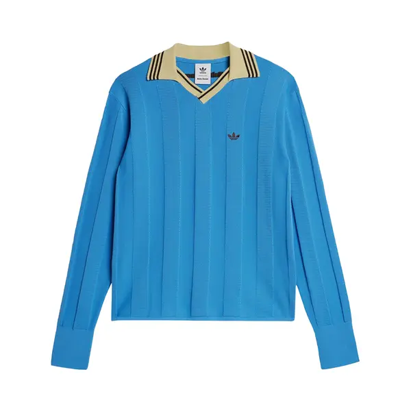 Adidas X Wales Bonner Knit Football Tee - Blue