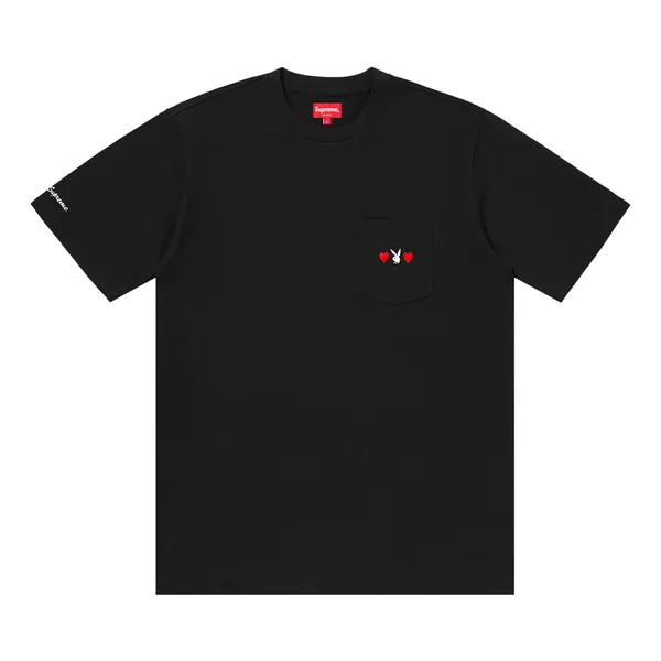 Supreme X Playboy Pocket Short-sleeve Tee - Black
