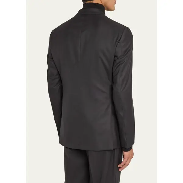 Giorgio Armani Basic Wool Two-piece Suit - Solid Blac
