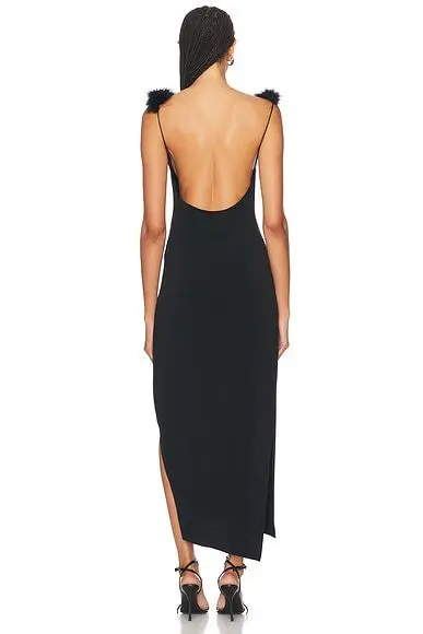 Coperni Boa Jersey Midi Dress