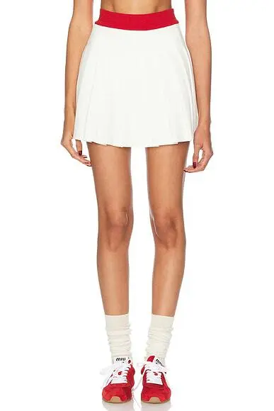 Casablanca Pleated Mini Skirt