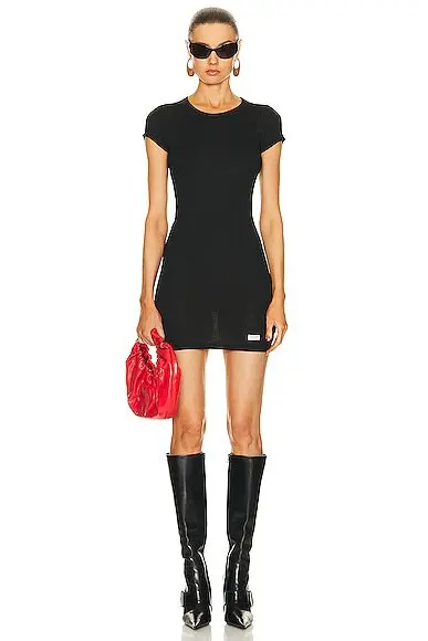 Alexander Wang Short Sleeve Crewneck Dress