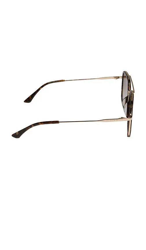 DIFF EYEWEAR Jordan Sunglasses - Glitter Tortoise & Brown Gradient