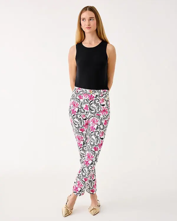 LILLY PULITZER 29' Ana High Rise Pant - Coconut Sunshine Seekers