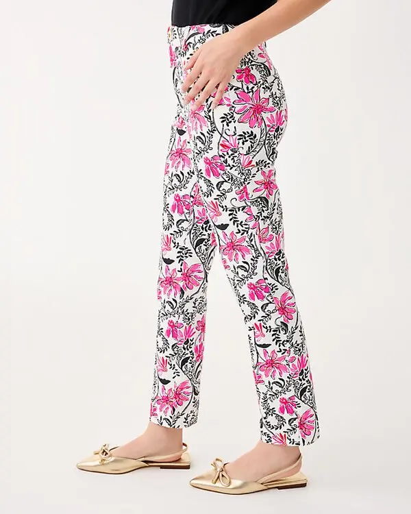 LILLY PULITZER 29' Ana High Rise Pant - Coconut Sunshine Seekers