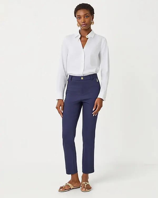 Lilly Pulitzer® 29' Ana High Rise Pant - True Navy