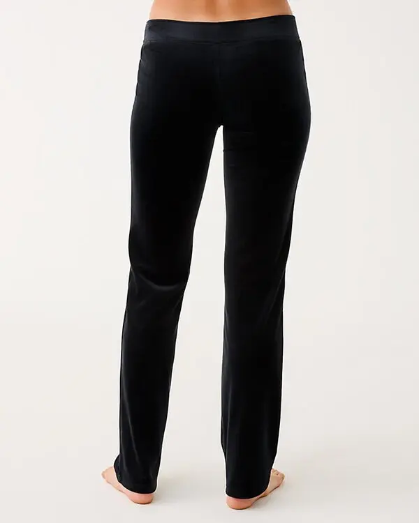 LILLY PULITZER Dorsey Velour Pant - Noir