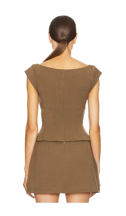 WeWoreWhat Cap Sleeve Corset Top