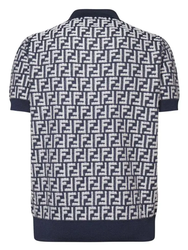 Fendi Monogram-pattern Polo Shirt