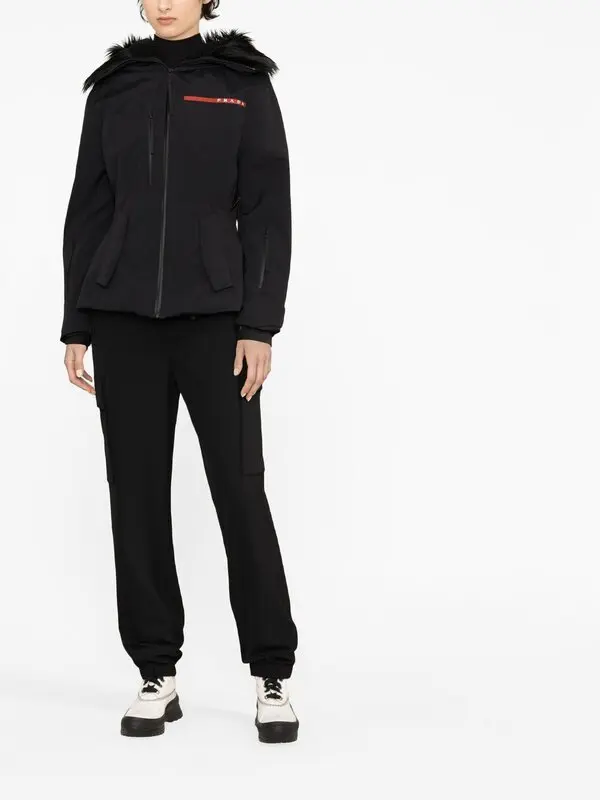 Prada Logo-patch Hooded Jacket