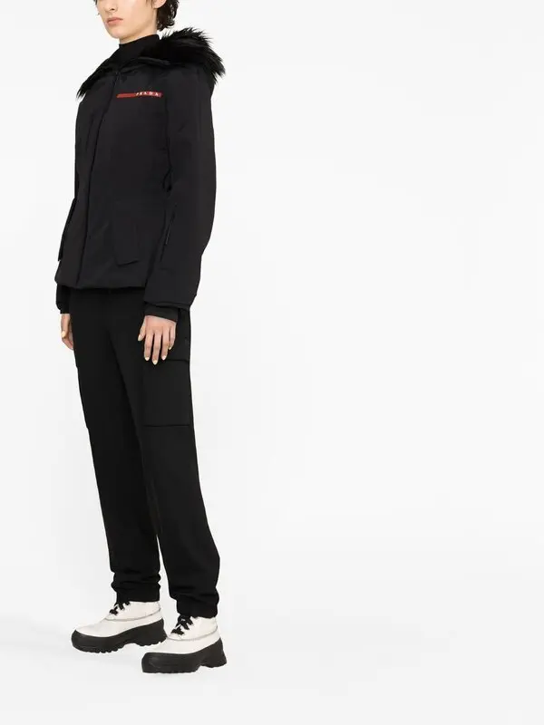 Prada Logo-patch Hooded Jacket