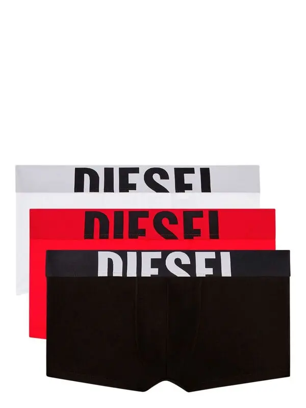 DIESEL® Logo-waistband Boxer Briefs - Red