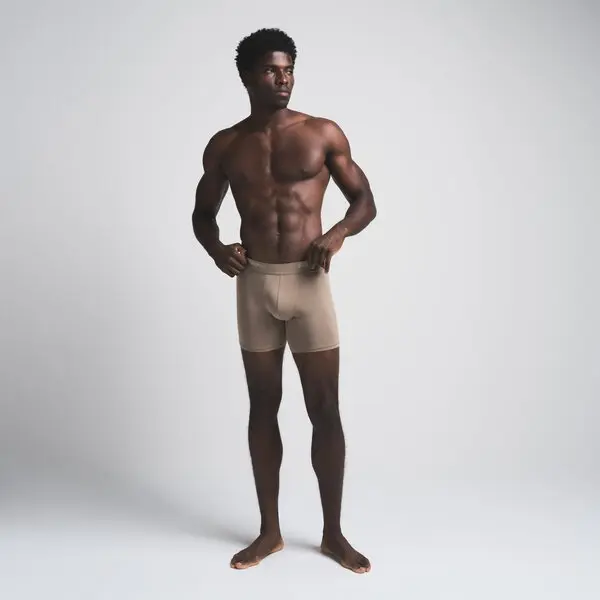SKIMS 5" Boxer Brief 5 Pack | Black | | Stretch - Cocoa Multi