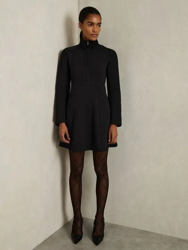 REISS Krysta Interlock Jersey Dress