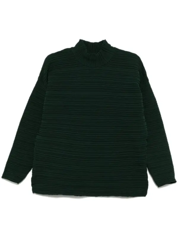 Issey Miyake Crepe Knitted Top