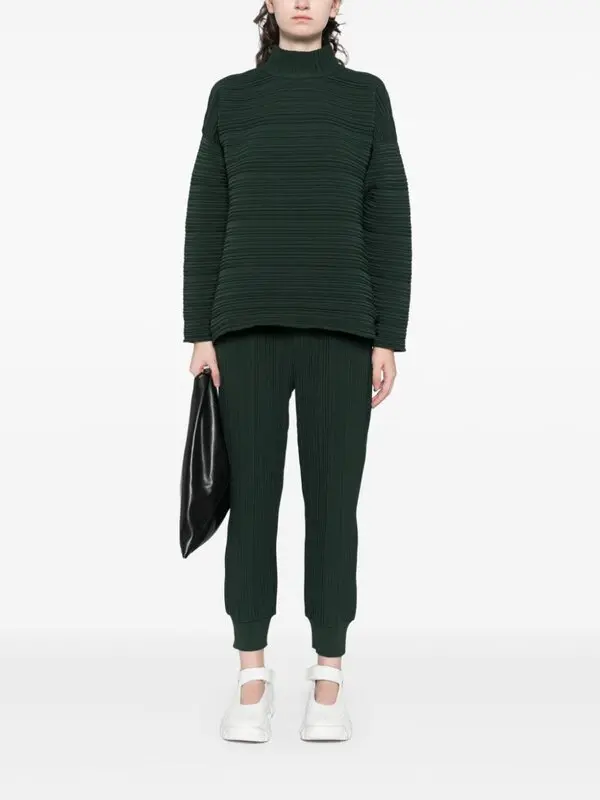 Issey Miyake Crepe Knitted Top