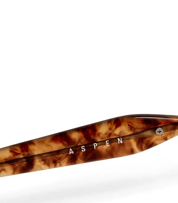 JACQUES MARIE MAGE Tortoiseshell Aspen Aviator Sunglasses