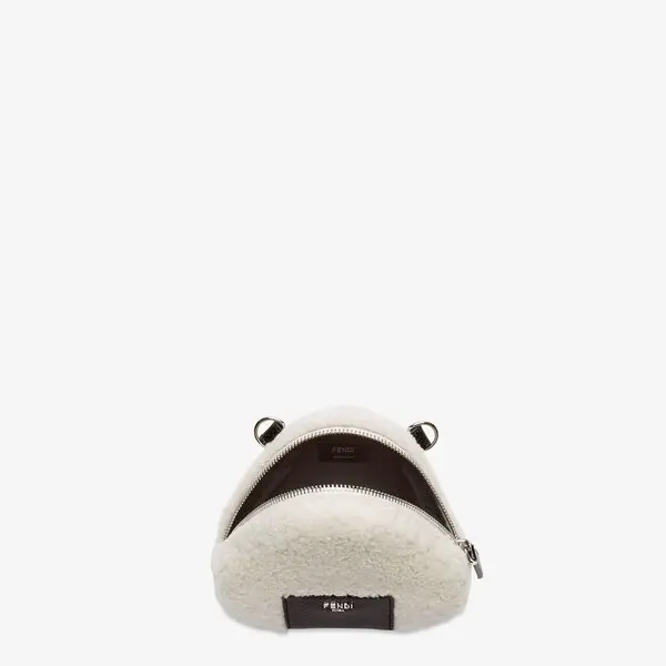 Fendi Charmwhite Sheepskin Charm Bag
