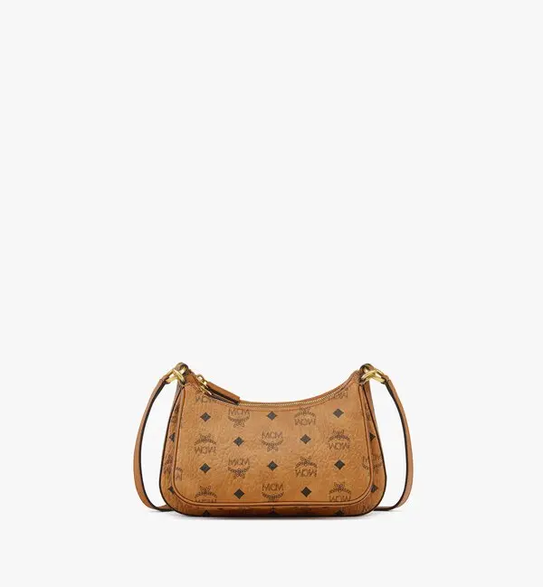 Mcm Aren Duo Hobo - Cognac