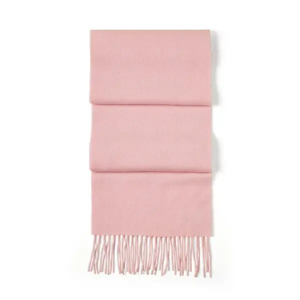 ASPINAL OF LONDON Pure Cashmere Scarf In Baby Cashmere - Pink