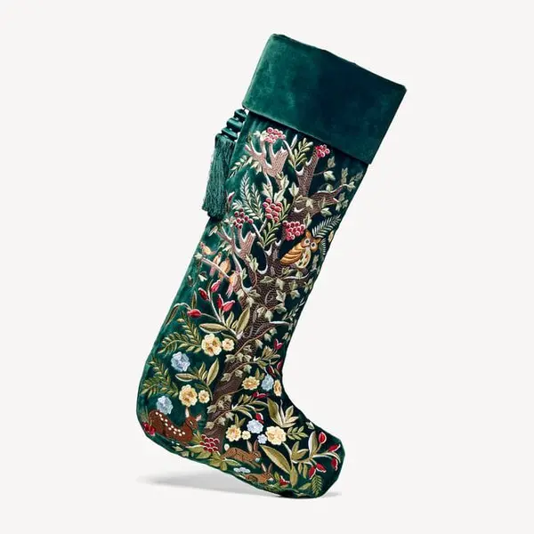 ASPINAL OF LONDON - Aspinal Of London Nutcracker Embroidered Christmas Stocking