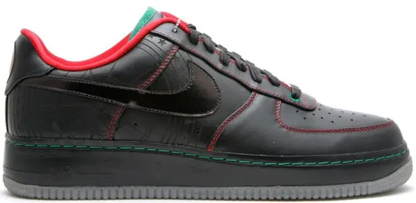 Nike Air Force 1 Low Bhm Sneakers - Black/metallic Blackone-colormetallic Silver