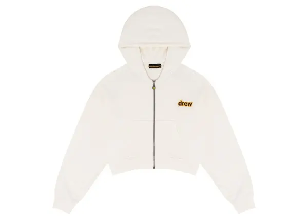 Drew House Cropped Zip Up Hoodie