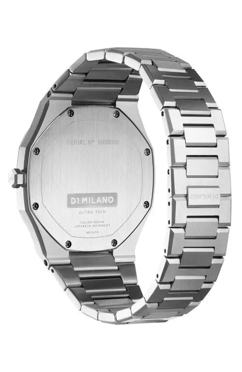 D1 MILANO Ultra Thin Bracelet Watch - Silver/ Green
