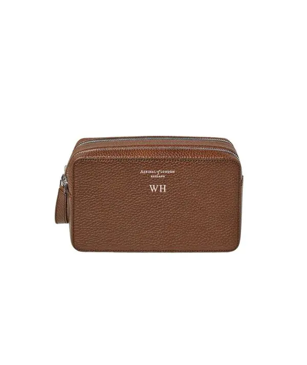 ASPINAL OF LONDON - Aspinal Of London Double Zip Mount Street Wash Bag
