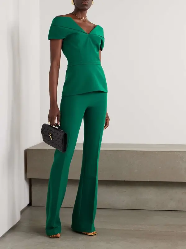 Safiyaa Aliye Off-the-shoulder Belted Top