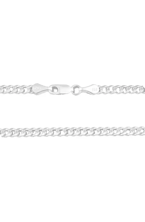 DONATELLO GIAN Sterling 2mm Curb Link Chain Necklace