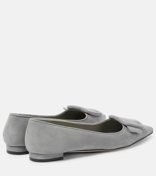 Manolo Blahnik Maysale Ballet Flats - Grey