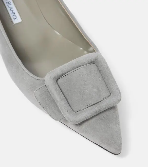 Manolo Blahnik Maysale Ballet Flats - Grey