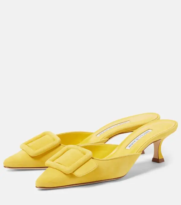 manolo blahnik - Maysale 50 Leather Mules